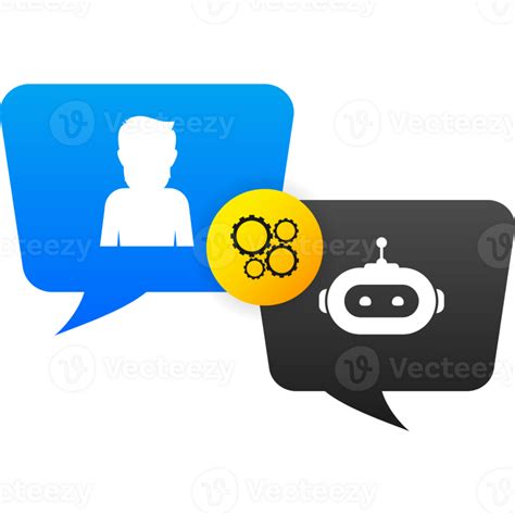 Chatbot Icono Concepto Charla Larva Del Moscardón O Charlatán Robot Virtual Asistencia De