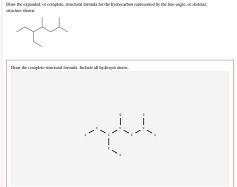 Solved Draw The Expanded Or Complete Structural Formula
