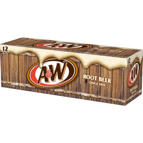 Aandw® Root Beer Soda Cans 12 Pk 12 Fl Oz Fred Meyer