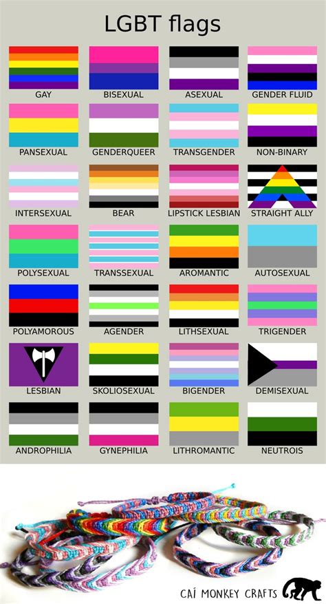 Lgbt Pride Flags Gay Bisexual Asexual Gender Fluid Pansexual Genderqueer Transgender Non