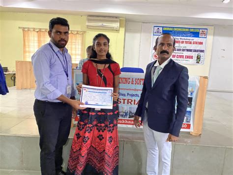 A Three Day Workshop On Working Features Of Total Station Anurag Engineering College