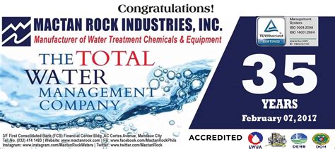 Celebrating 35 Years Of Mactan Rock Industries Inc