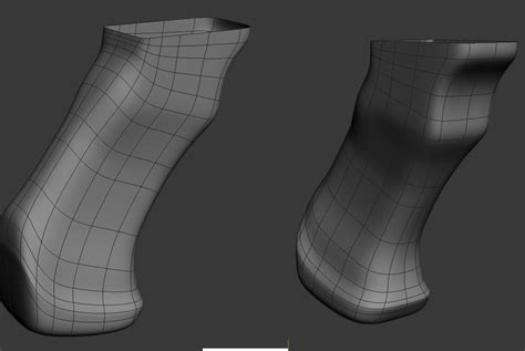 Making Pattern Follow Non Cylindrical Curved Surface Pistol Grip