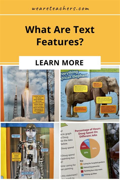 Text Features Poster Free Text Features Nonfiction Text Nonfiction