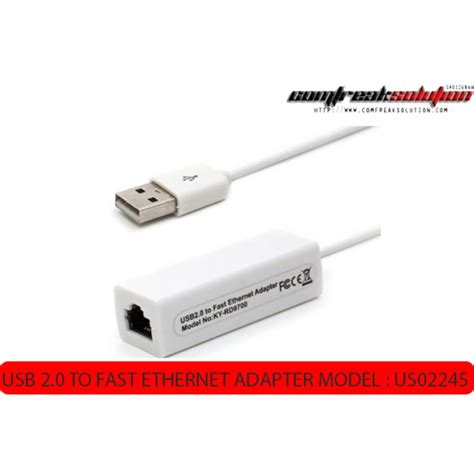 Usb 20 To Fast Ethernet Adapter Model Us02245 Computers And Tech