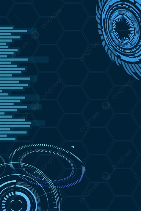 Creative Business Tech Blue Poster Background Wallpaper Image For Free