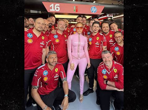 Jennifer Lopez Stuns In Sexy Pink Catsuit At F1 Grand Prix Jimmy Star