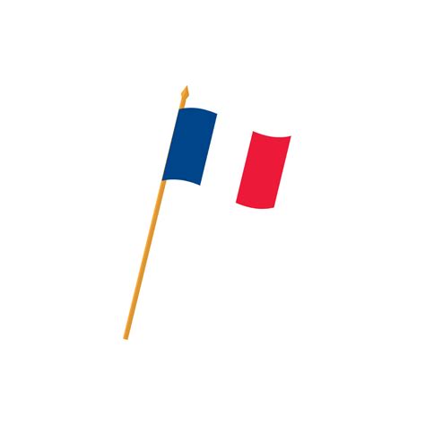 French Flag Waving Flag Outline Clip Art