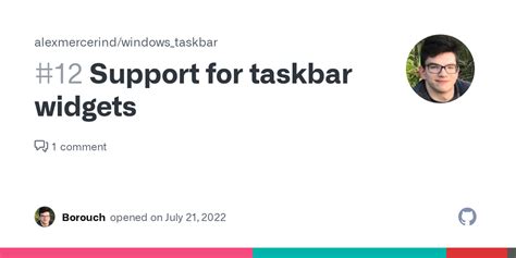 Support For Taskbar Widgets Issue Alexmercerind Windows Taskbar