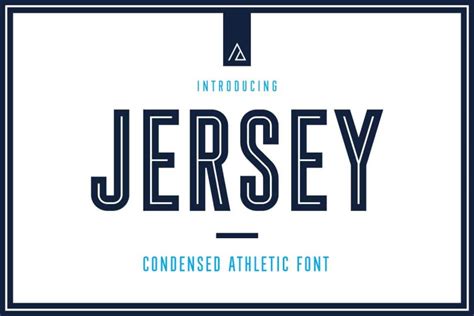 Jersey Font Fonts Hut