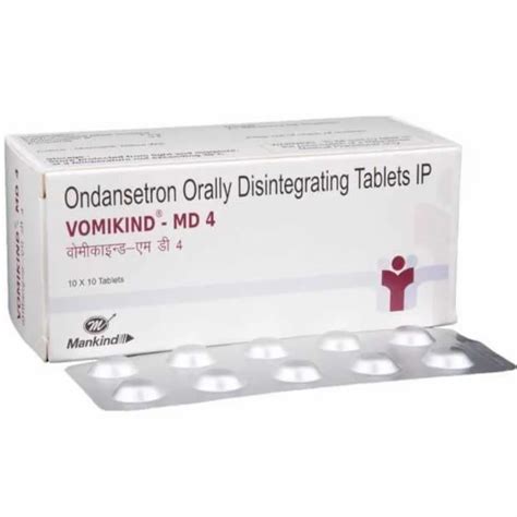 Vomikind Md Orally Disintegrating Tablets At ₹ 85box Ondansetron