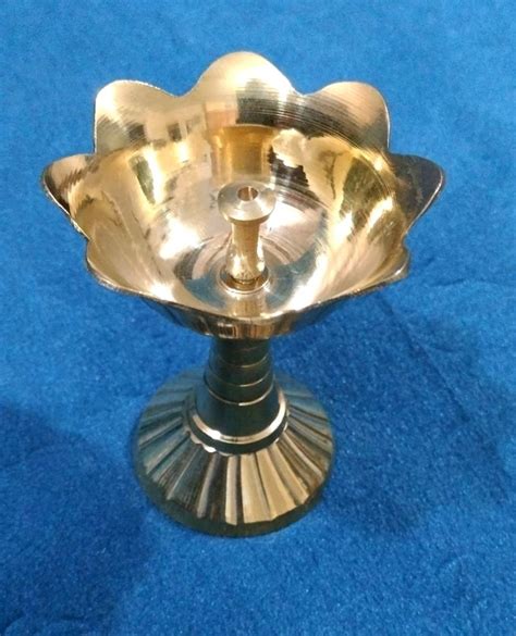 Home And Kitchen Pooja Needs Brass Akhand Jyot Diya Freeup
