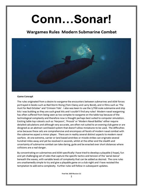 Cs Rules Final22 Pdf Submarines Sonar