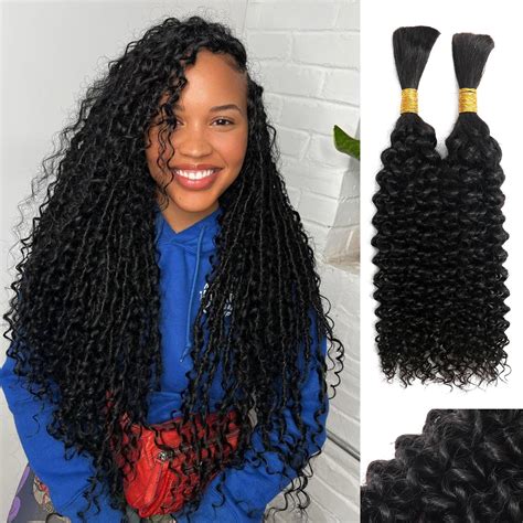 Human Braiding Hair Water Wave Bulk Human Hair For