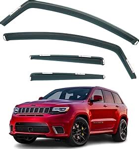 Set Of 4 Wind Deflectors Compatible With Jeep Grand Cherokee 5 Door Suv