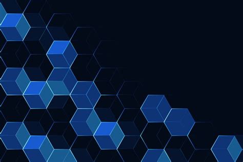 Abstract Hexagonal Molecular Structures Royalty Free Vector