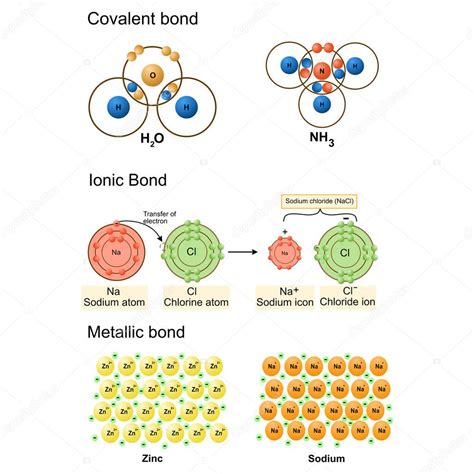 Aislado De Unión Química Sobre Fondo Blancovector Illustration