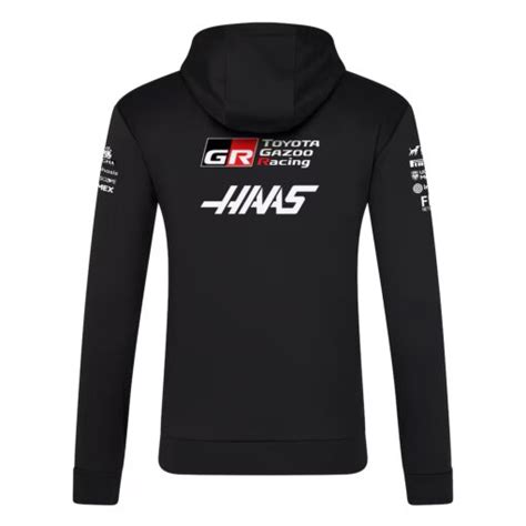 Haas 2026 Team Overhead Black Hoodie