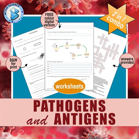 Pathogens And Antigens Worksheets Made By Teachers