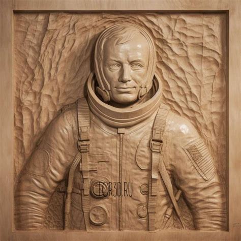 Neil Armstrong 1 3d Stl Model For Cnc