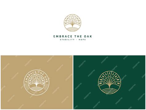 Premium Vector Logo Template For Business And Company With Oak Tree