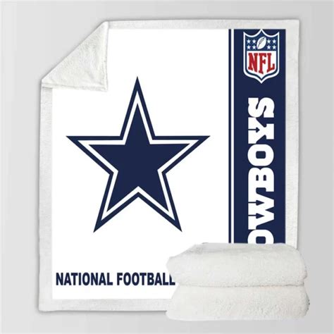 Nfl Dallas Cowboys Throw Sherpa Fleece Blanket