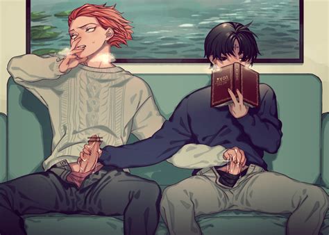 Rule 34 2boys Bar Censor Black Hair Book Censored Penis Chrollo