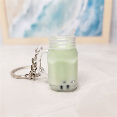 Bubble Tea Keychain Etsy Uk