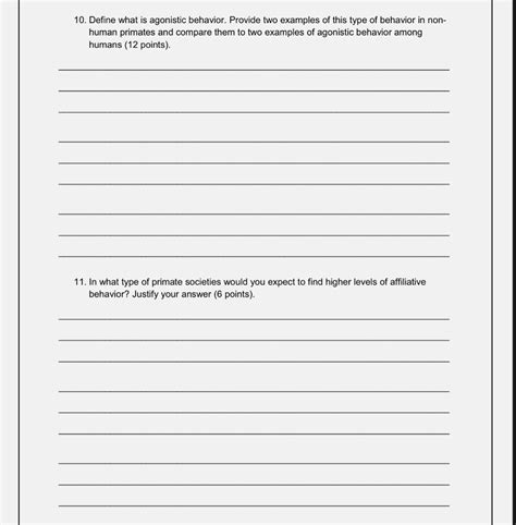 Solved 8 Why Is The Study Of Non Human Primate Behavior