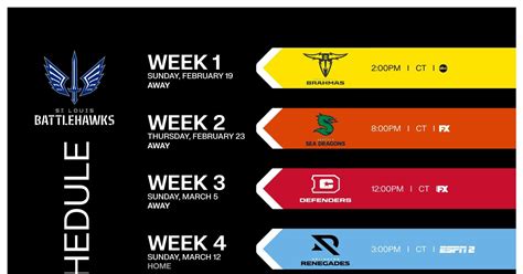 Xfl Stl 2023 Schedulepdf Docdroid