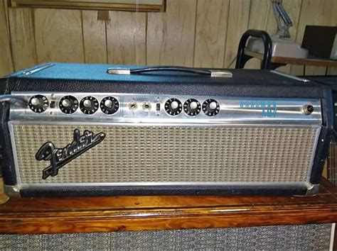 1968 Fender Bassman Modified For El34 Tubes Gain Knob W Reverb