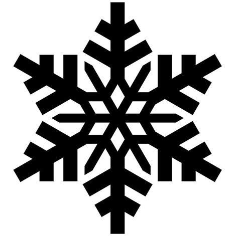 Snowflake Clip Art Black And White