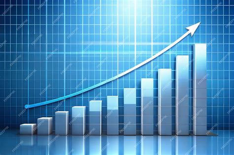 Premium Photo Graph On Business Growth Chart3d Illustration