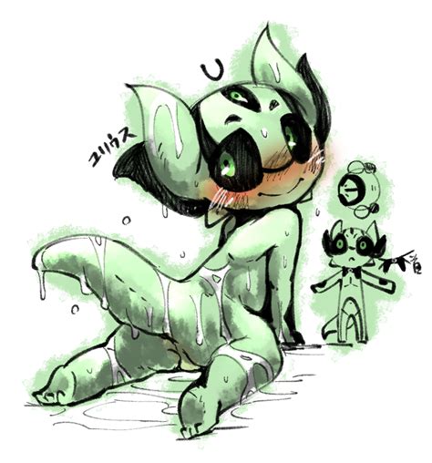 Rule 34 2017 3 Eyes Balls Blush Doneru Genitals Looking Back Male Male Only Messy Multi Eye