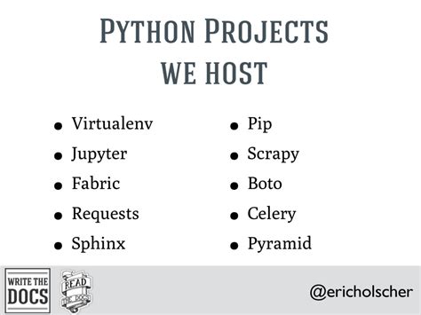 Python Documentation Past Present And Future Speaker Deck