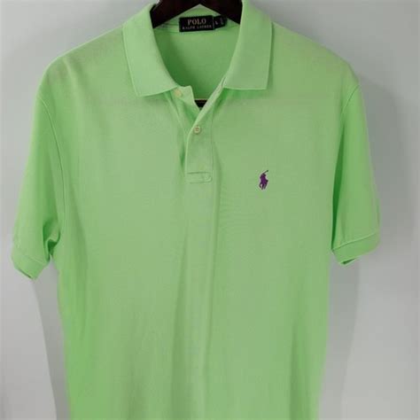 Vintage Polo Ralph Lauren Classic Golf Pony Logo Polo Shirt Green Size