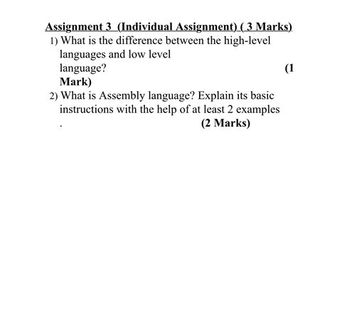 Solved Assignment 3 Individual Assignment 3 ﻿marks What