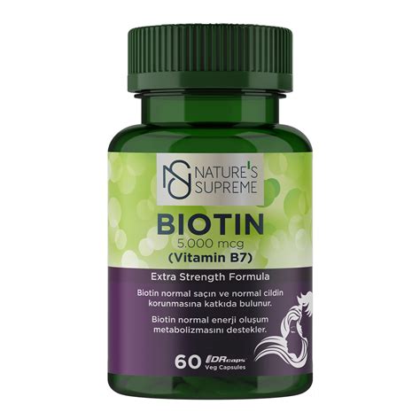 Biotin 5000 Mcg Natures Suppreme