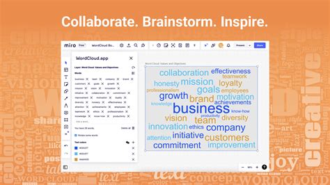 Wordcloud App Miro Team Collaboration Apps Marketplace