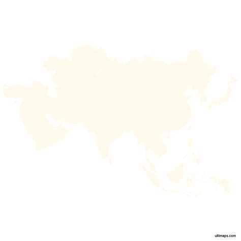 Blank Map Of Asia Free Download — Ultimaps