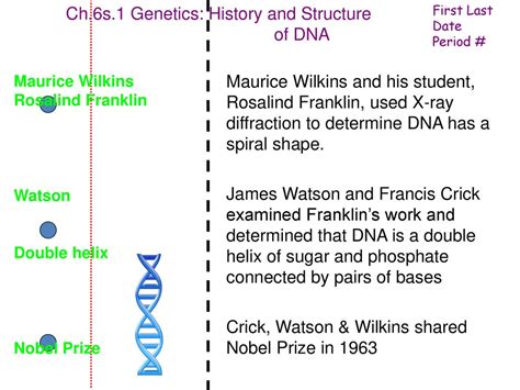 Ch6s1 Genetics History And Structure Of Dna Ppt Download