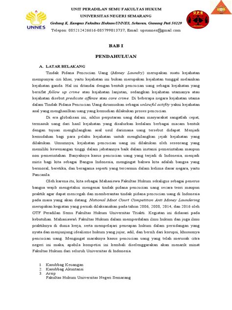 Proposal Pendaftaran Aml V Pdf