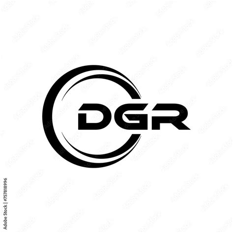 Dgr Letter Logo Design In Illustration Vector Logo Calligraphy Designs For Logo Poster