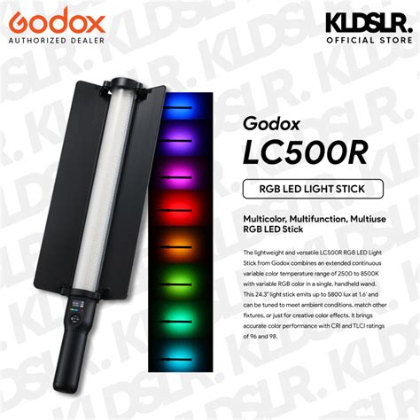 Godox LC500R 2500K-8500K RGB Full Color LED Light Stick Lighting ...