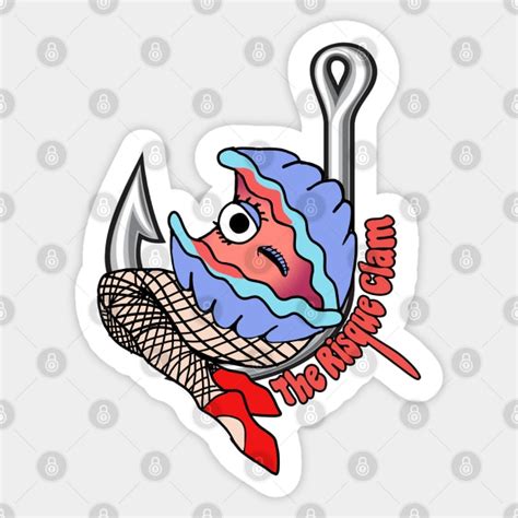 The Risque Clam Pinup Sticker Teepublic