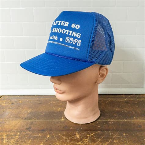 Sex After 60 Novelty Vintage Trucker Adjustable Snapback Hat Heritage