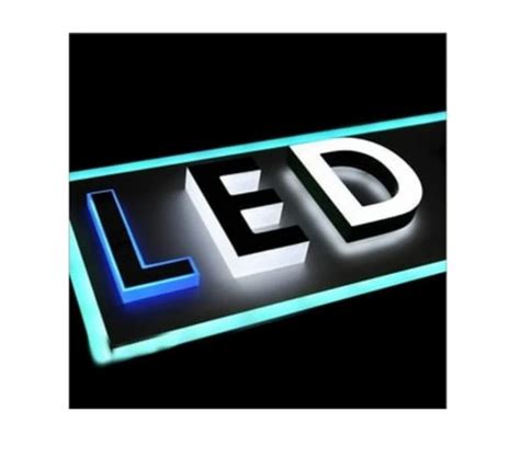 White Rectangular Color Full Led Acrylic Latters Manufacturar In