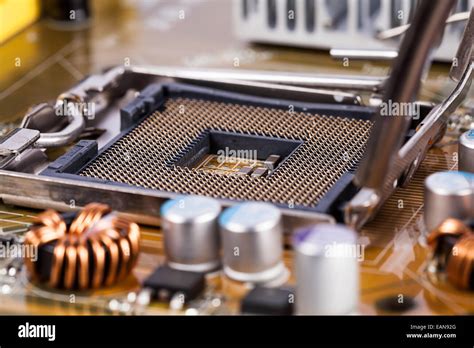 Motherboard Processor Socket Stock Photo Alamy