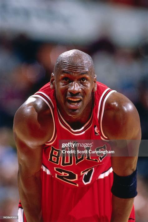 Michael Jordan Of The Chicago Bulls Looks On During The Game Against News Photo Getty Images
