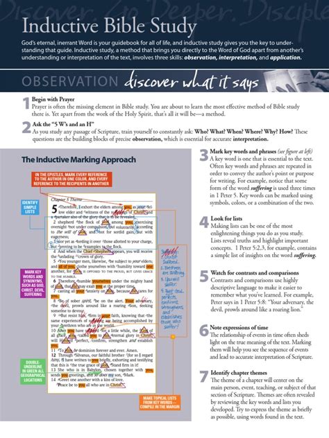 Inductive Study Overview Pdf Bible Study Christian Bible